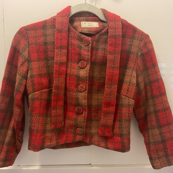 Alice Of California | Jackets & Coats | Vintage Secretary Jacket Loomed ...